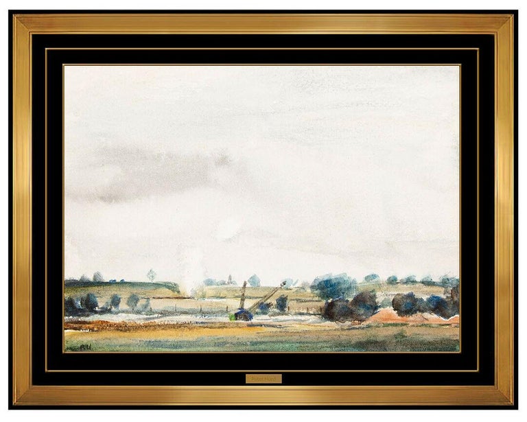 Peter Hurd - Peter Hurd RARE Original Watercolor Painting Signed ...