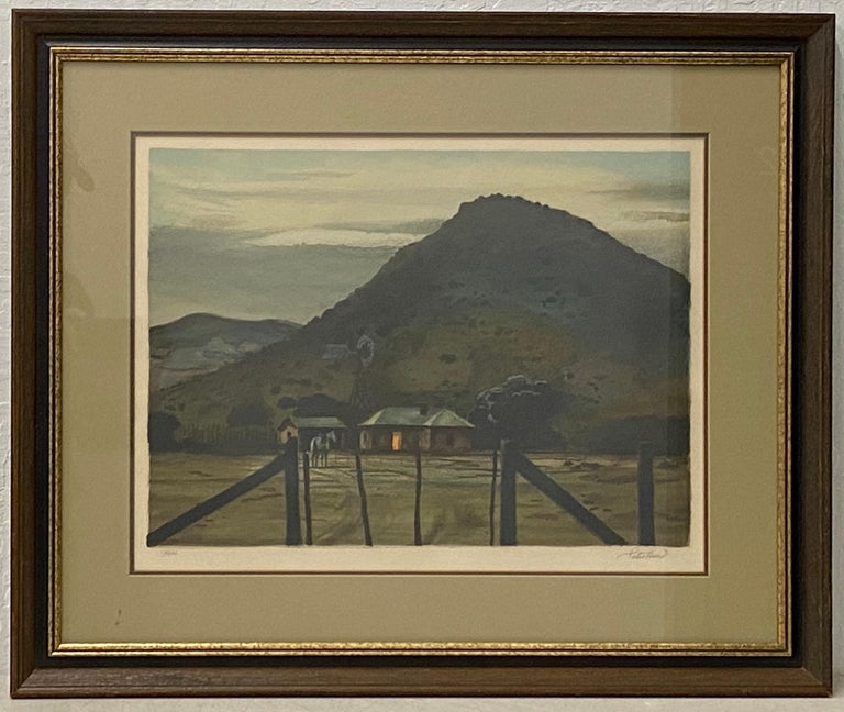 Peter Hurd - Peter Hurd "Night Visitor" Pencil Signed Color Lithograph ...