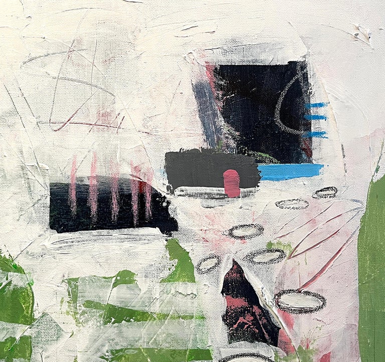 Peter Husband - Level Up, abstract in acrylic paint, oil pastel and ...