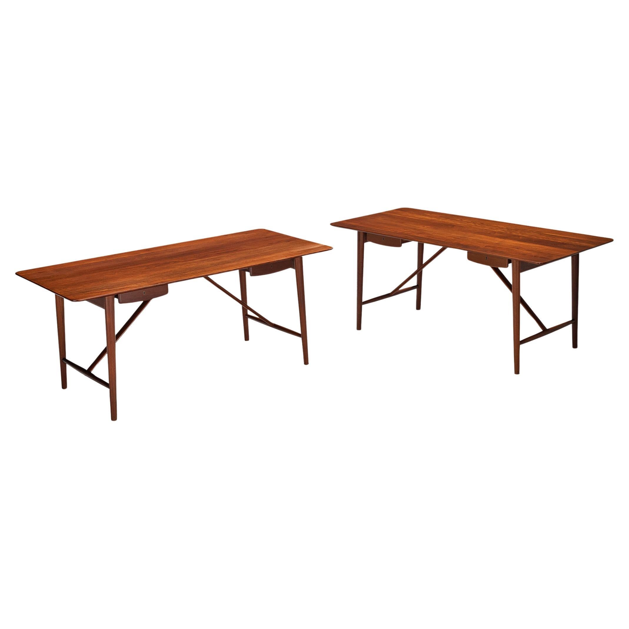 Custom Solid Teak Desk By D-Scan at 1stDibs | scan teak desk, d-scan ...