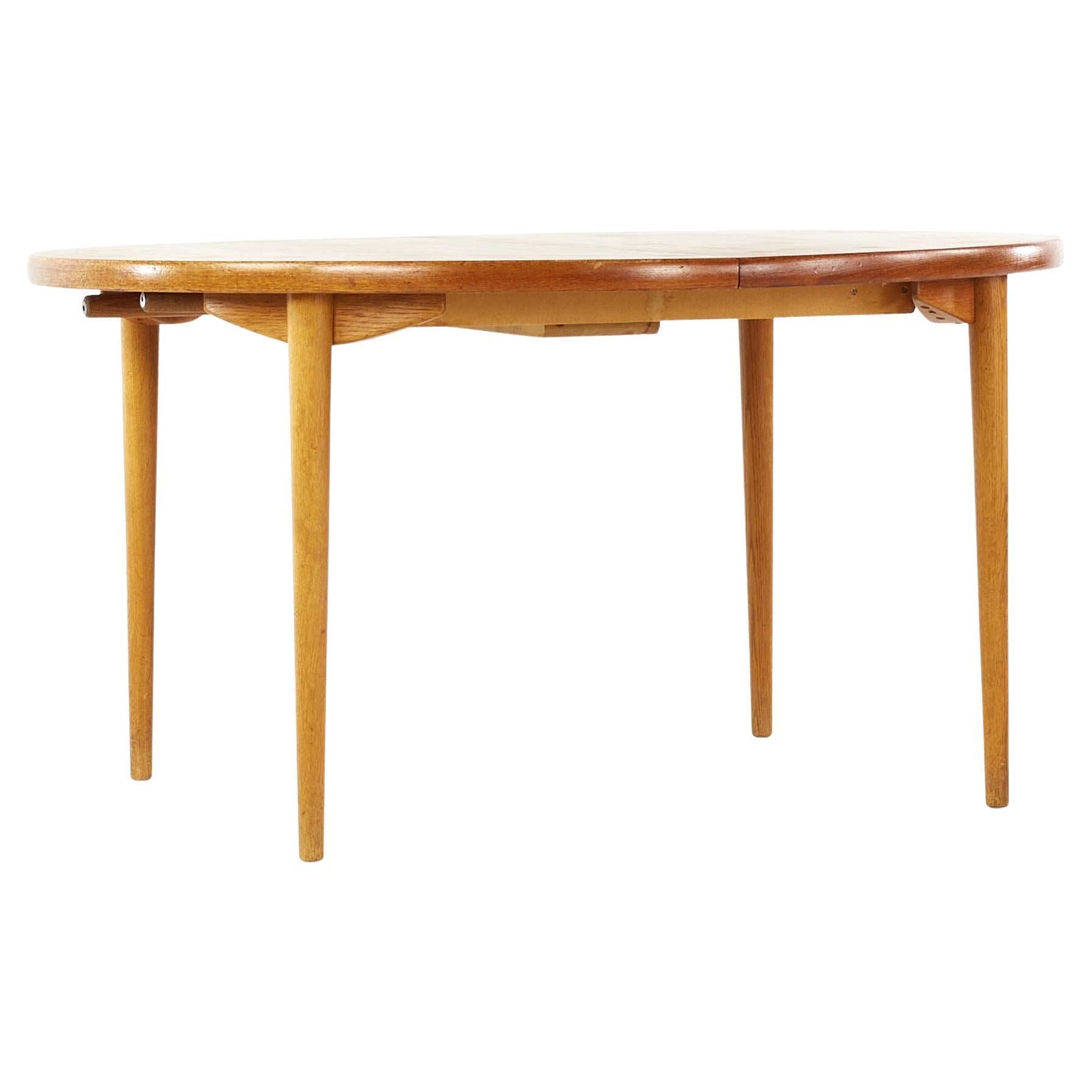 Solid Teak Drop-Leaf Dining Table by Peter Hvidt and Orla Mølgaard ...