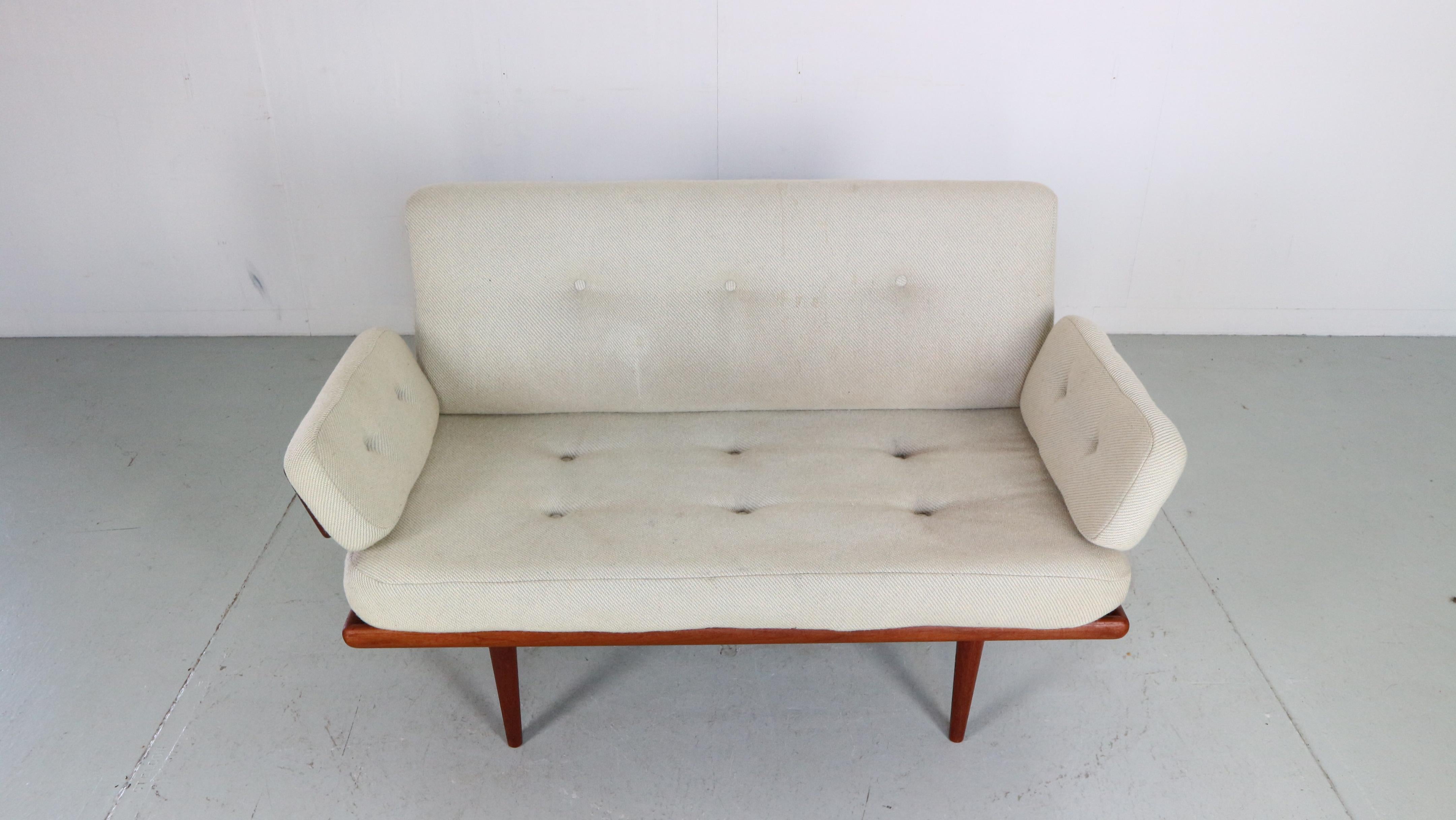 Peter Hvidt and Orla Molgaard-Nielson Danish Teak Loveseat "Minerva" Sofa, 1960 at 1stDibs ...
