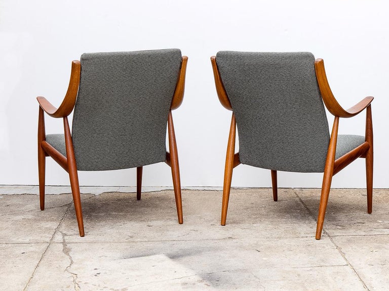 Peter Hvidt FD148 Easy Chairs and Ottoman Set for John Stuart For Sale ...