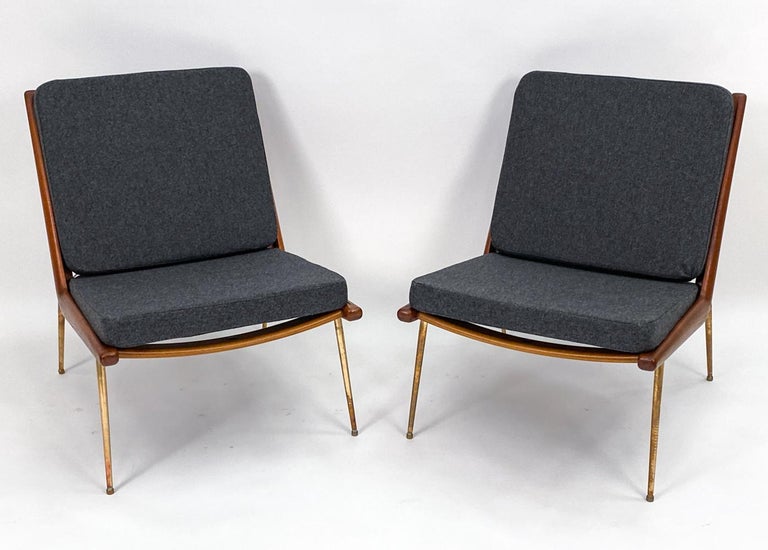 Peter Hvidt and Orla Mølgaard-Nielsen "Boomerang" Lounge Chairs for ...