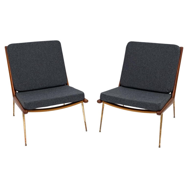 Peter Hvidt and Orla Mølgaard-Nielsen "Boomerang" Lounge Chairs for ...