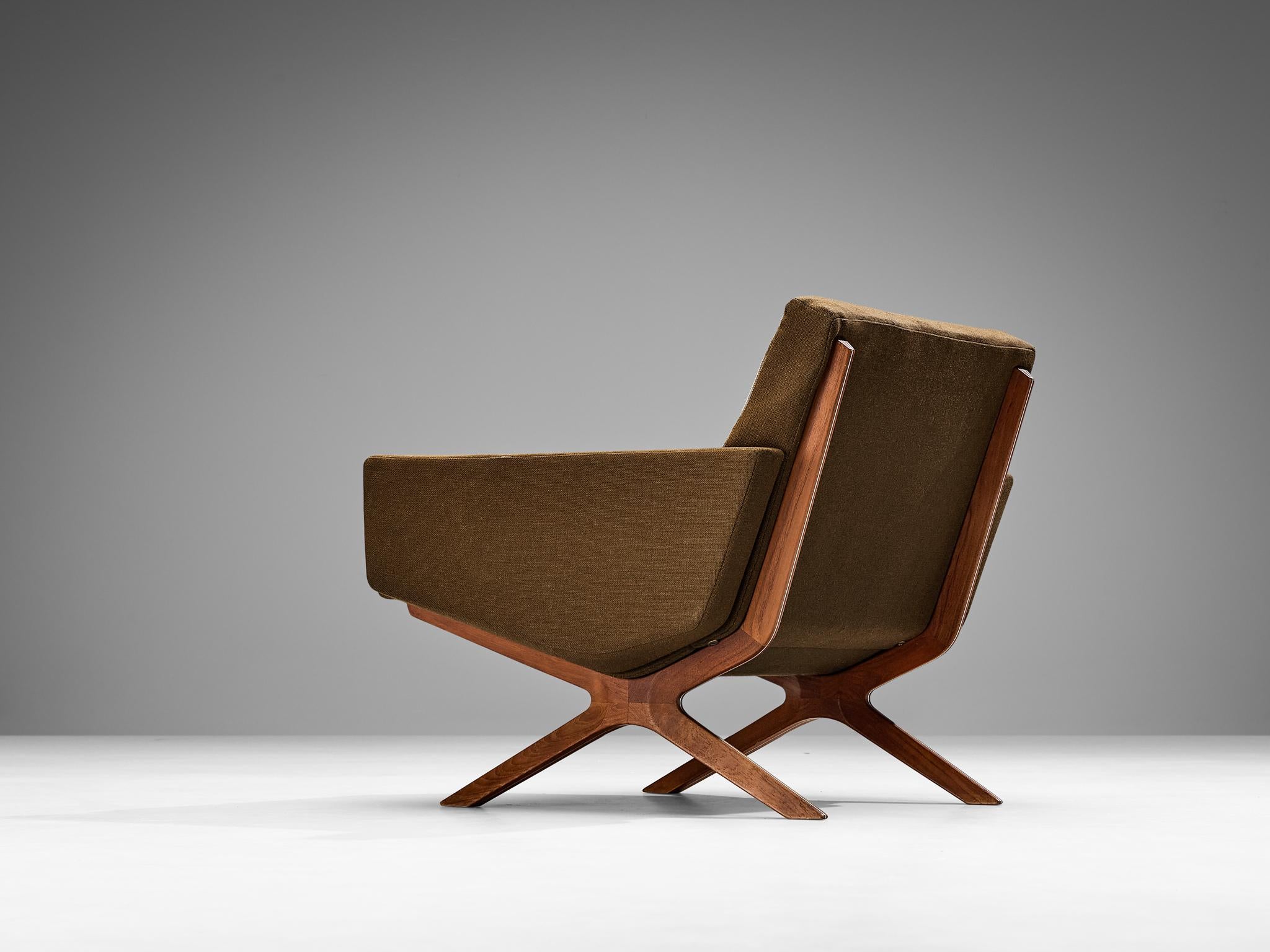 Peter Hvidt and Orla Mølgaard-Nielsen 'Silverline' Lounge Chair For ...