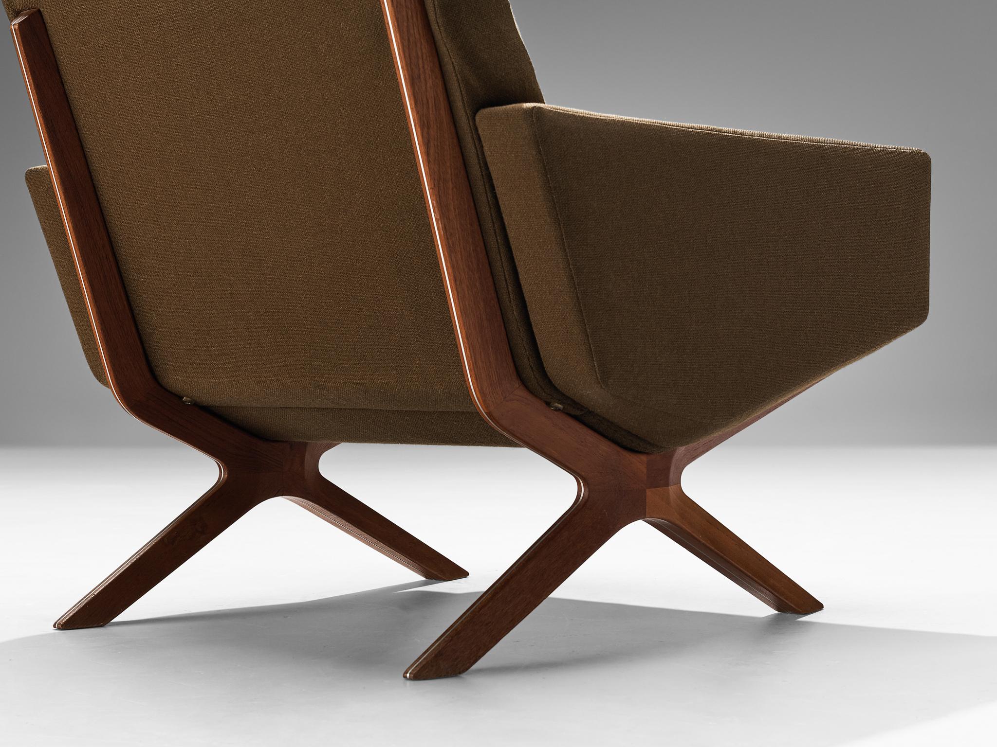 Peter Hvidt and Orla Mølgaard-Nielsen 'Silverline' Lounge Chair For ...