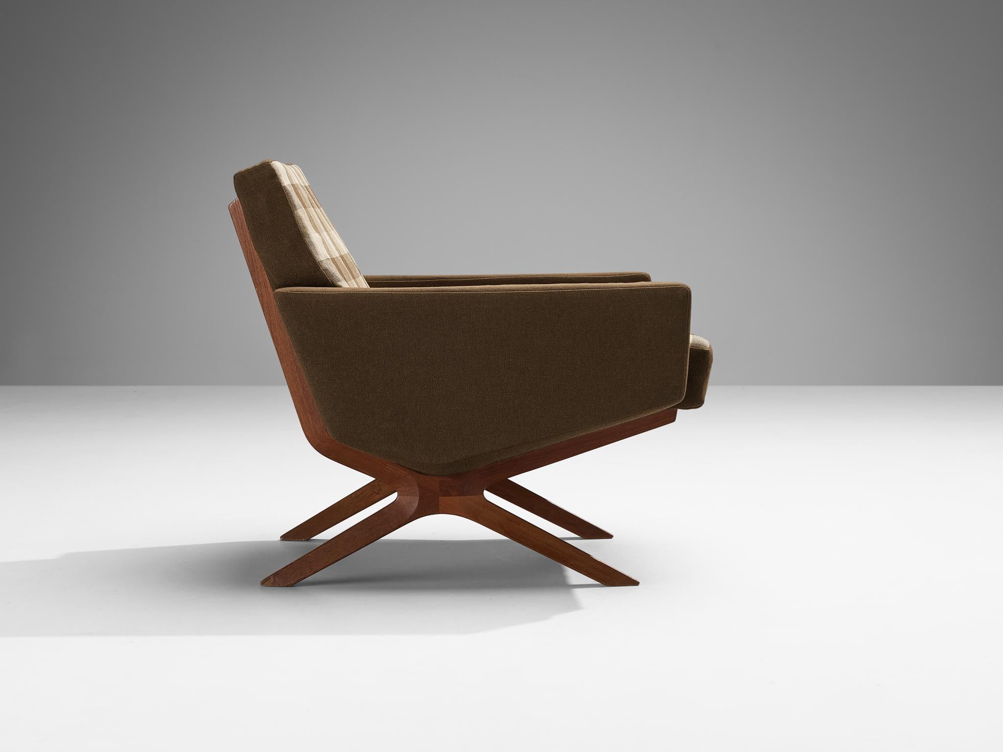Peter Hvidt and Orla Mølgaard-Nielsen 'Silverline' Lounge Chair For ...