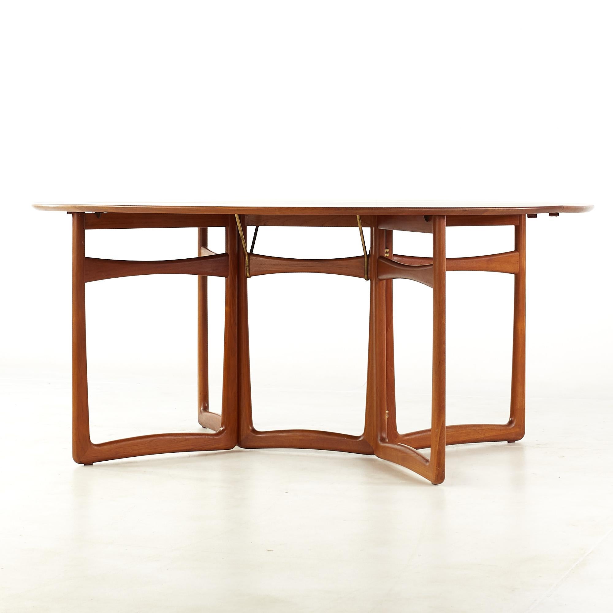 Peter Hvidt Orla Molgaard Nielsen France and Son MCM Teak Drop Leaf ...