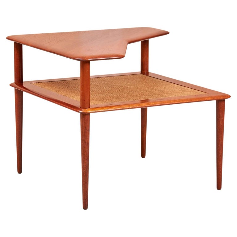 Peter Hvidt and Orla Moregaard Teak Minerva Corner Table for France and ...