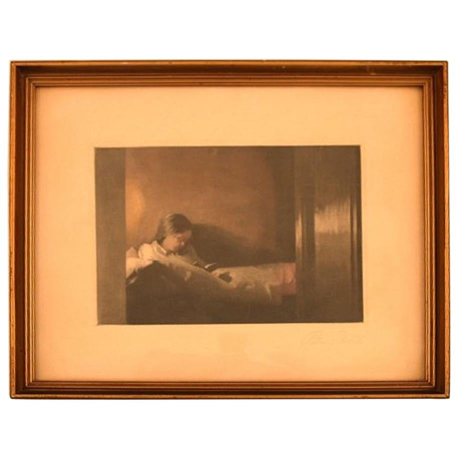 Peter Ilsted, "Italian Woman", Etching, circa 1900 at 1stDibs