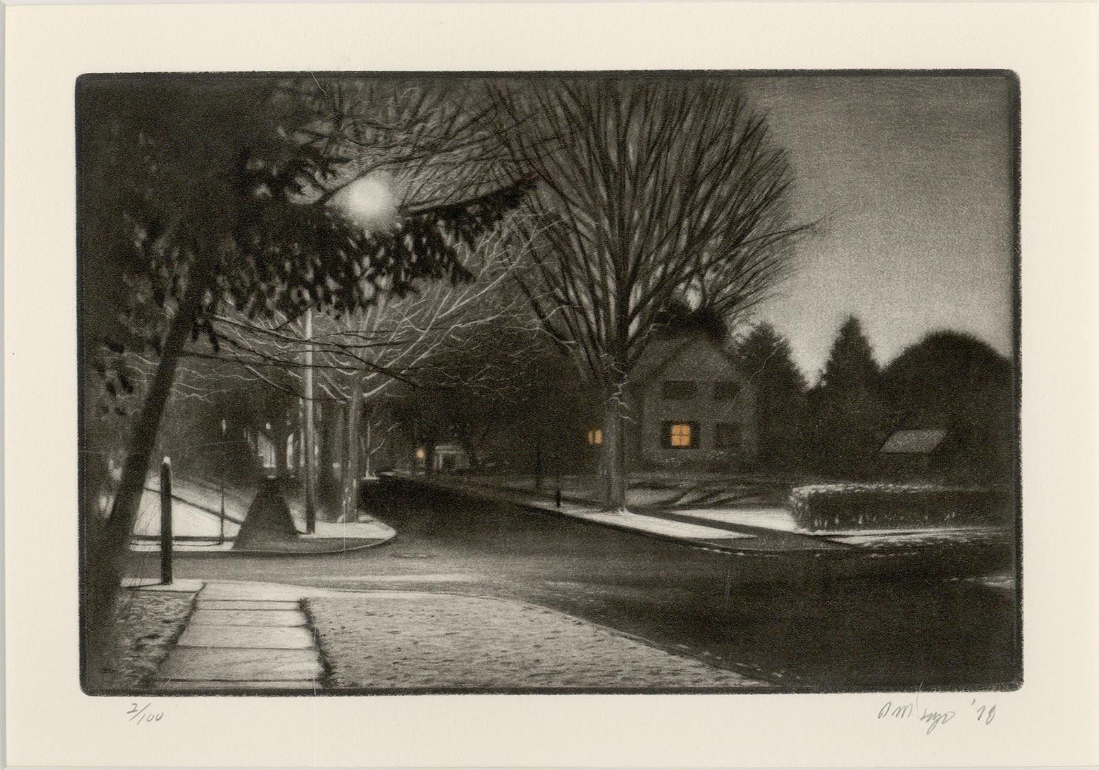 Peter Jogo - After an Evening Flurry (Light snowfall blankets a serene ...