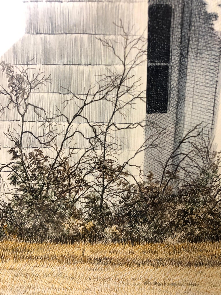 Peter Keating Original Watercolor Titled Porch Sitter For Sale at 1stDibs