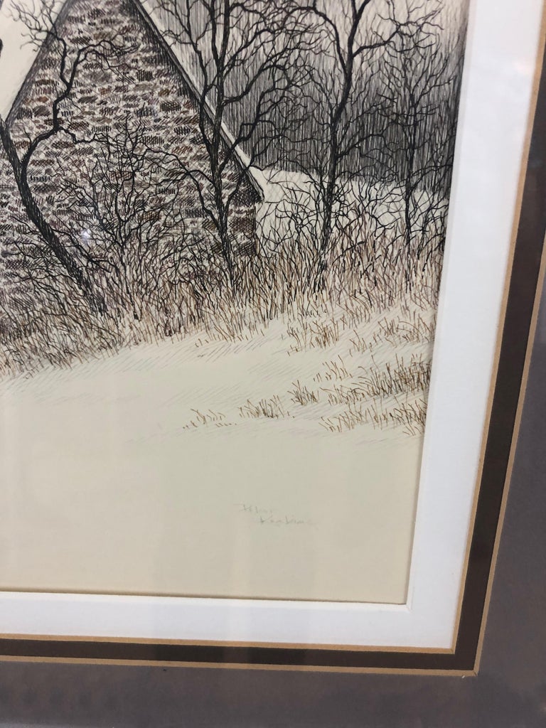 Peter Keating Wintry Original on Paper For Sale at 1stDibs