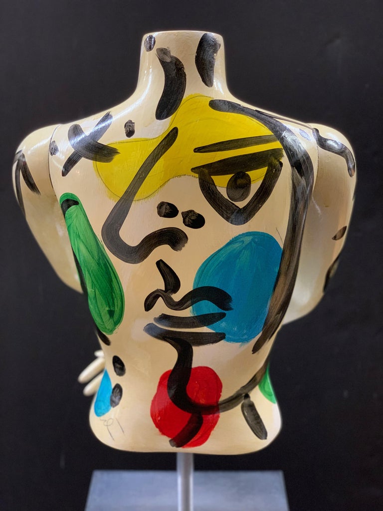 Peter Keil Abstract Expressionist Painted Mannequin Torso For Sale at ...