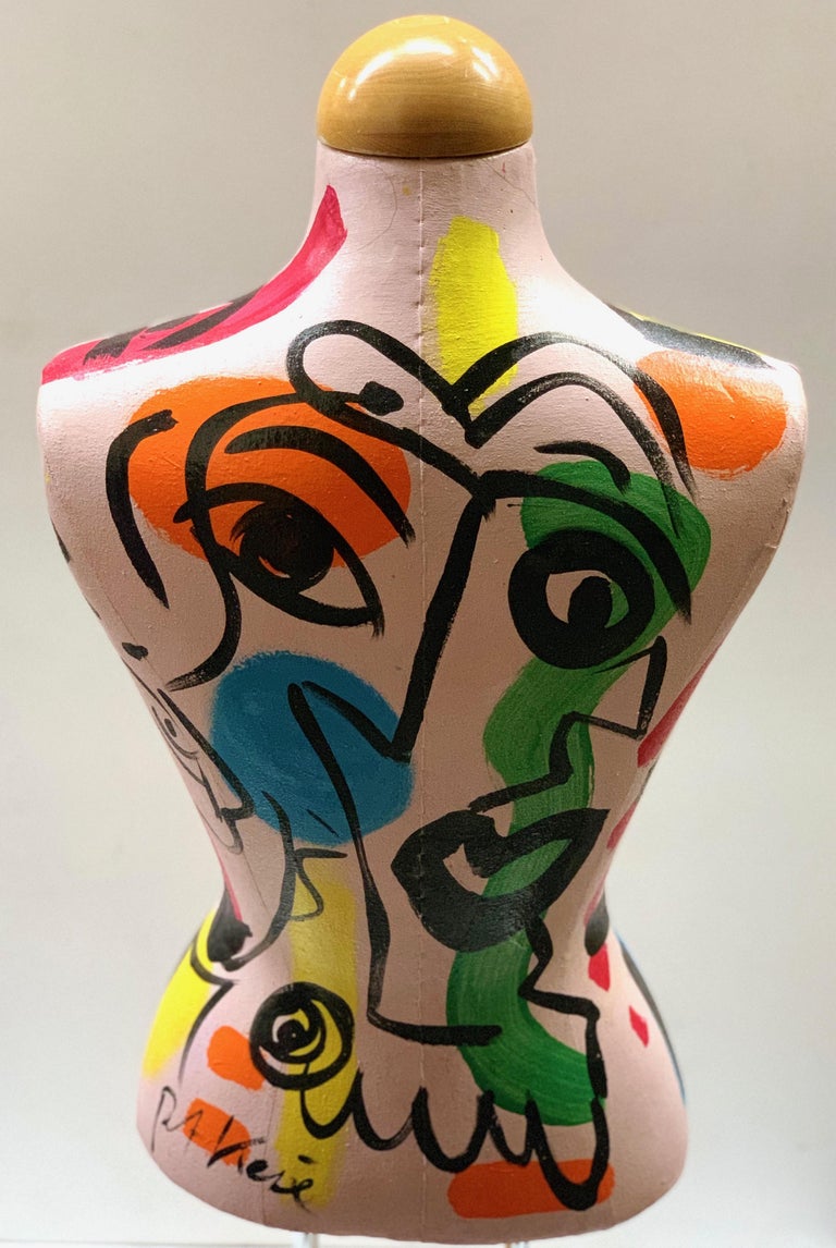 Peter Keil Abstract Expressionist Painted Mannequin Torso in Canvas For ...