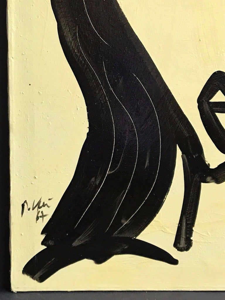 Peter Keil Expressionist Oil on Canvas Portrait of an Abstract Face For ...