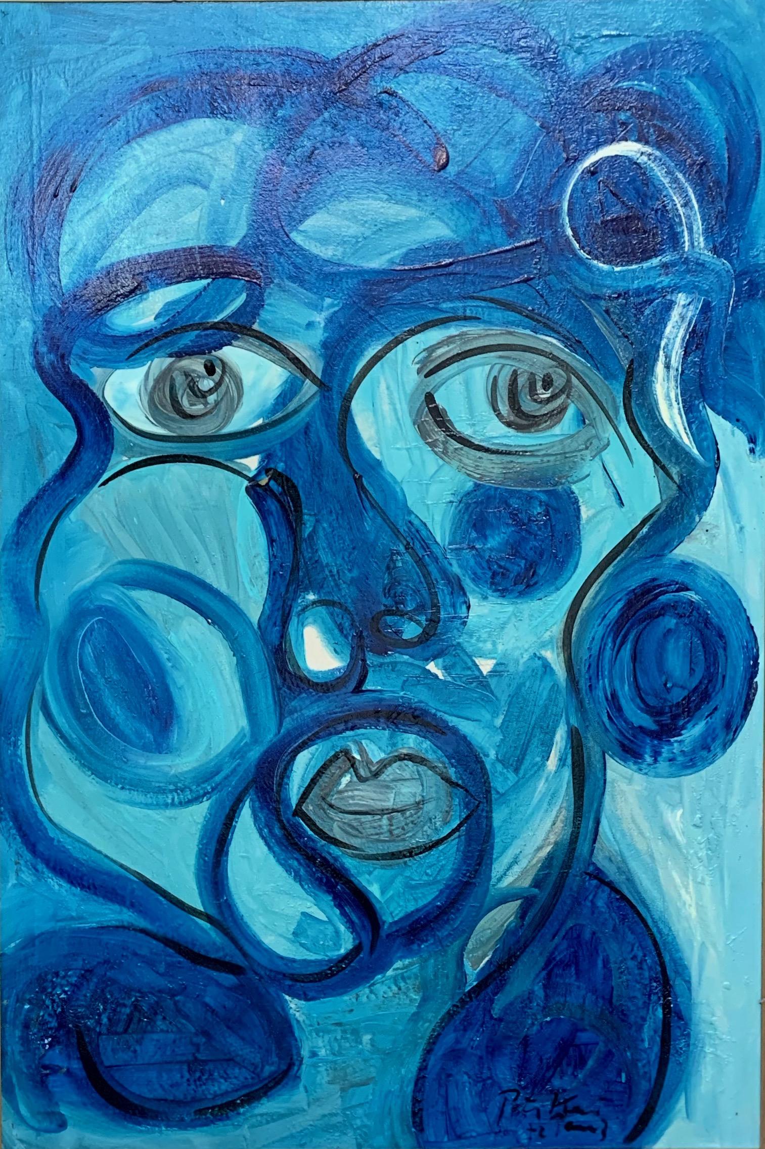 Peter Keil "La Chanson" Expressionist Portrait Painting of Charles ...