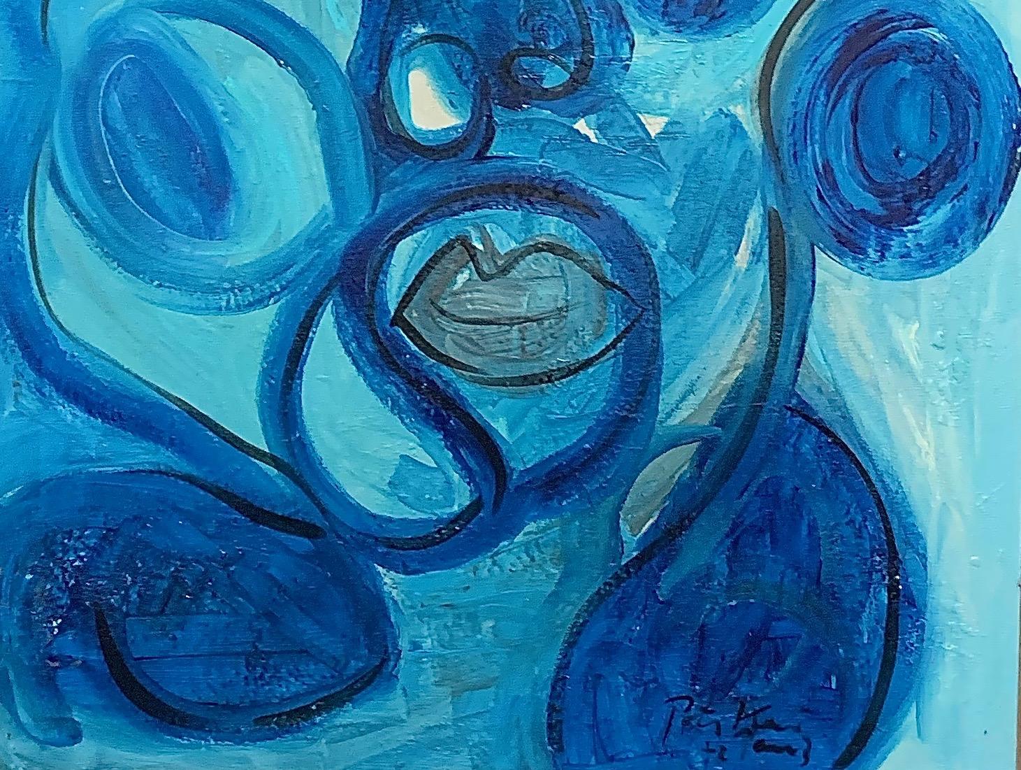 Peter Keil "La Chanson" Expressionist Portrait Painting of Charles ...