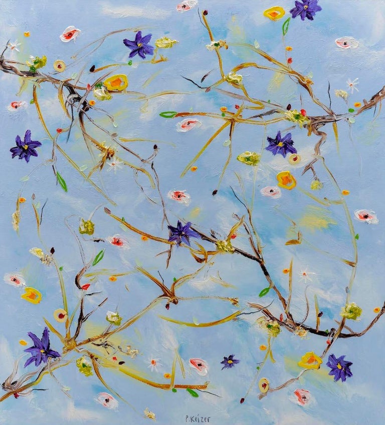 Peter Keizer - "Along the sky", painting by Peter Keizer (49x44'), 2021 ...