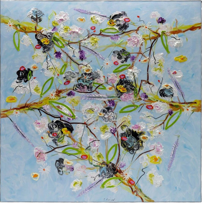 Peter Keizer - "Blik over blik", painting by Peter Keizer (67x67in ...