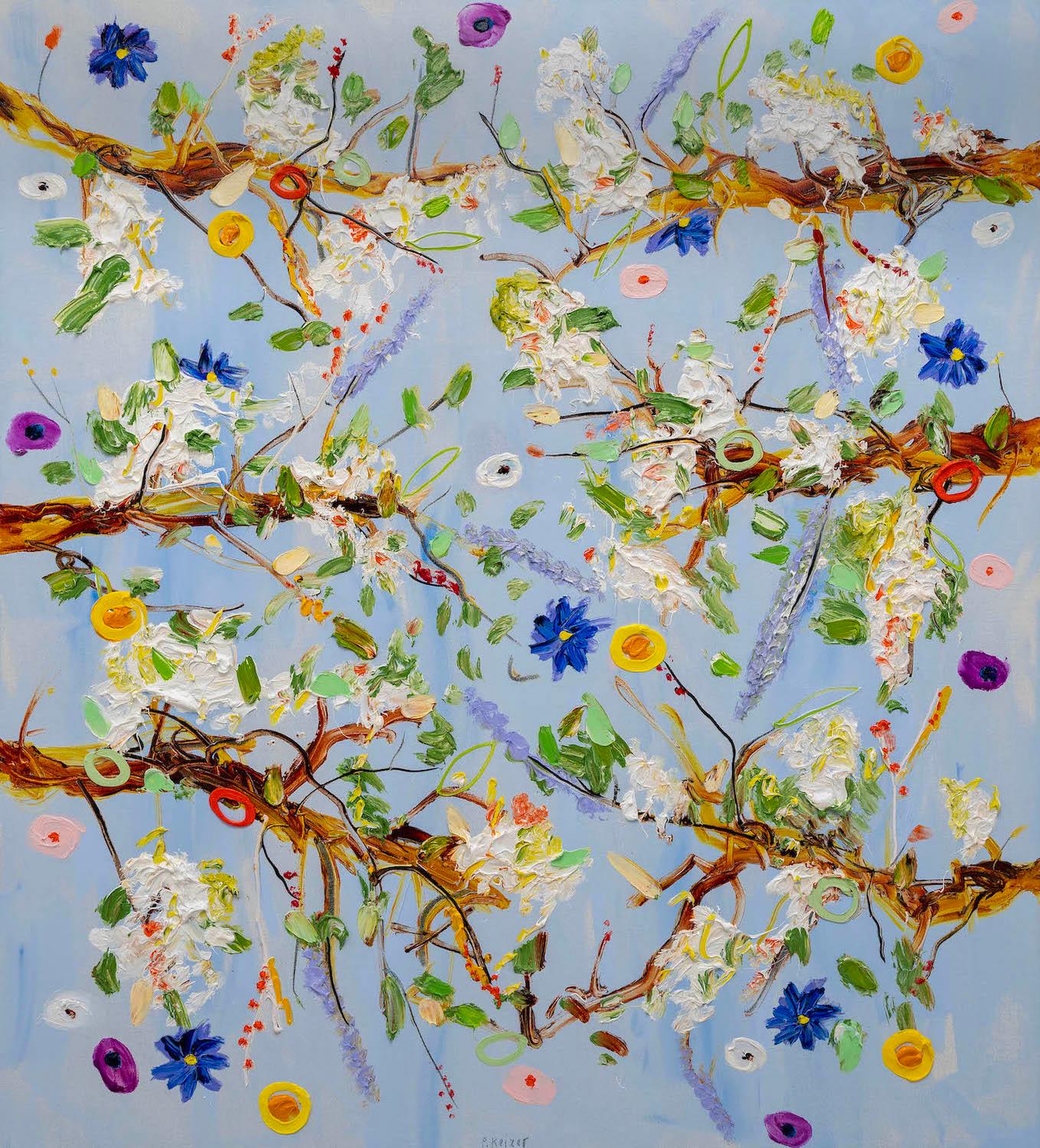Peter Keizer - "Rustling Branches" oil painting on canvas - Peter ...