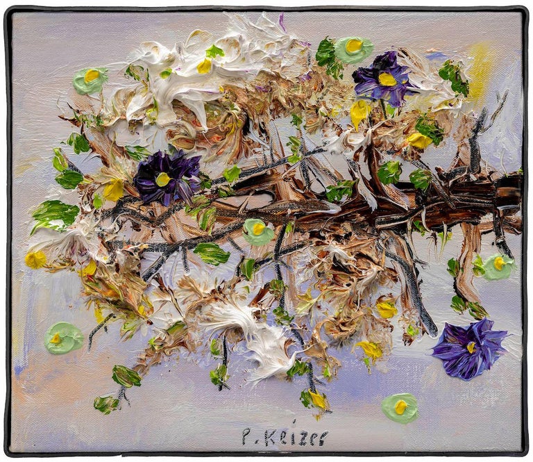Peter Keizer - "Snow in April", painting by Peter Keizer (11x12'), 2020 ...