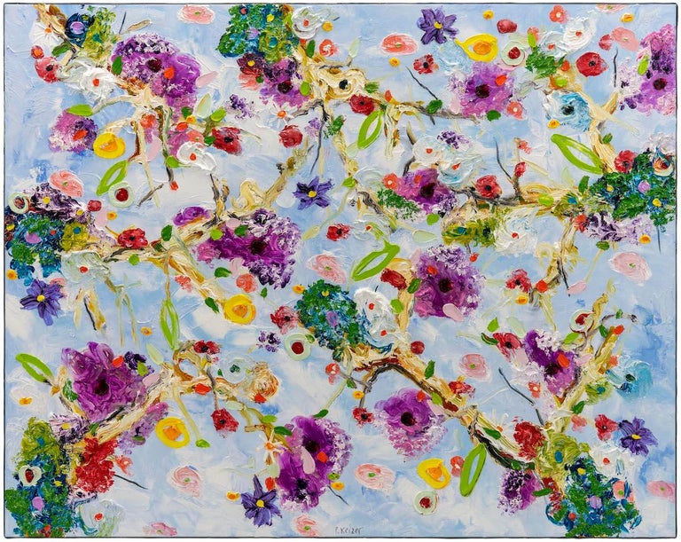 Peter Keizer - "The street sings", painting by Peter Keizer (45x57 ...