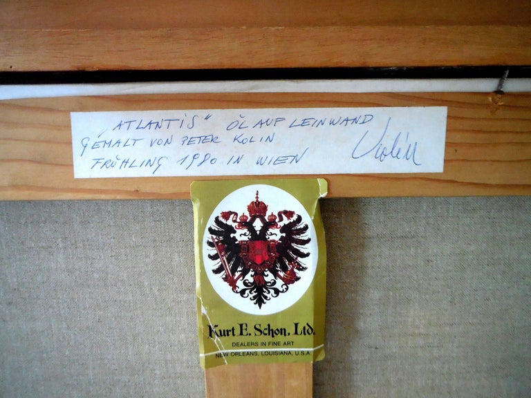 Peter Kolin - Atlantis, Large Surrealist Oil Painting. Viennese ...