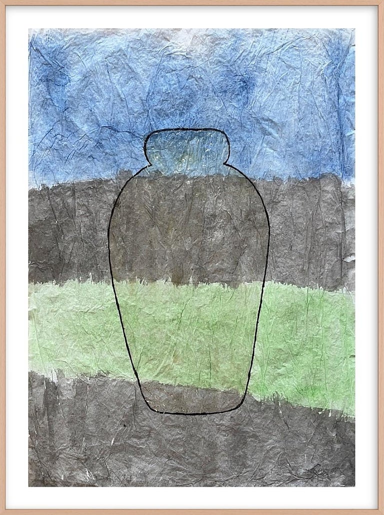 Peter Kramer - "365 Vessels", Mixed technique on tissue white paper ...