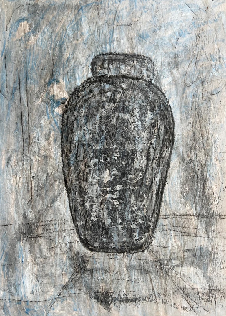 Peter Kramer - "365 Vessels", Mixed technique on tissue white paper ...