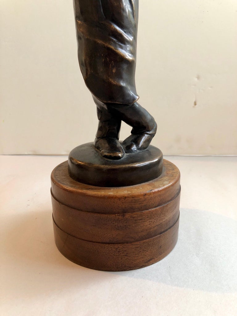 Peter Krasnow - Art Deco Expressionist Bronze Judaica Rabbi Sculpture ...