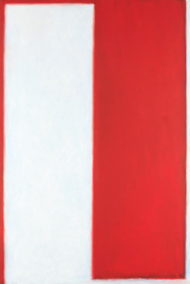 Peter Lodato - White and Red Number Two For Sale at 1stDibs