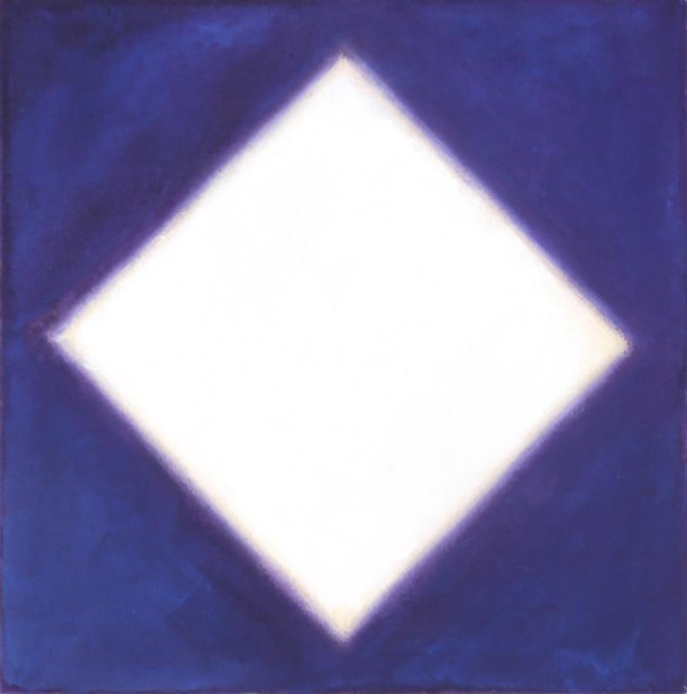 Peter Lodato - White Diamond on Blue For Sale at 1stDibs