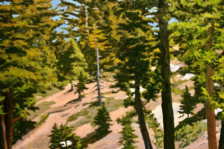 Peter Loftus - Residual Snow above Tahoe / oil on canvas landscape 44 x ...