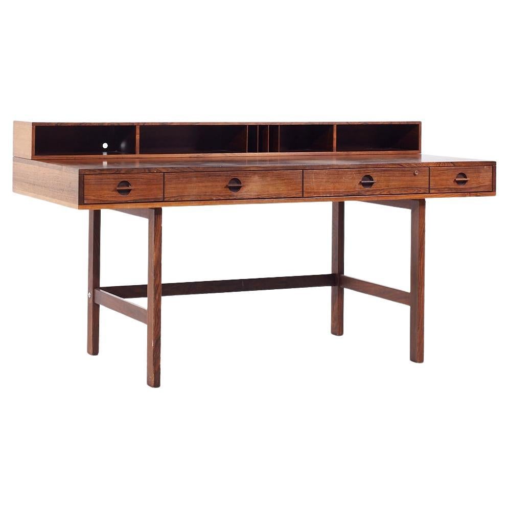 Scandinavian Modern Rosewood Flip Top Exec, Partners Desk by Peter ...
