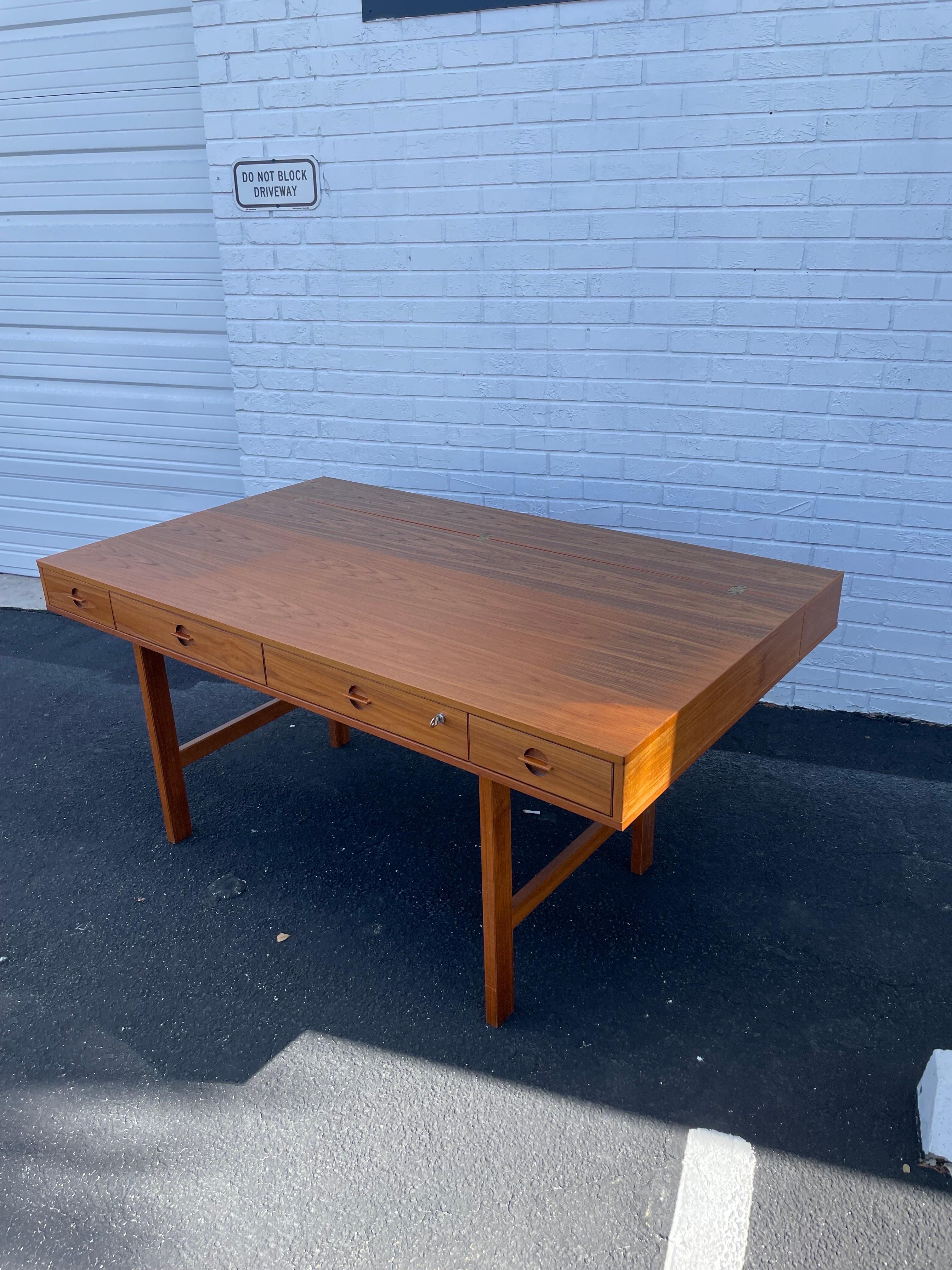 Peter Lovig Nielsen Danish Modern Flip Desk For Sale at 1stDibs