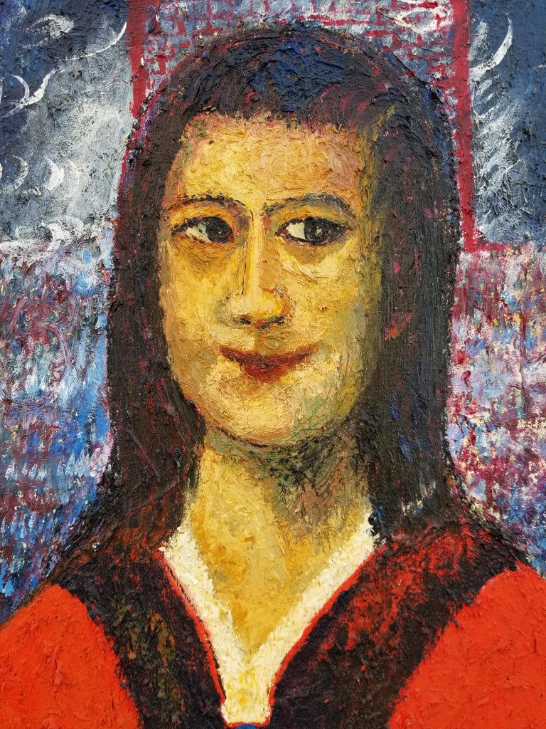 Peter Lowe Figurative Symbolic Painting Dated 1981 For Sale at 1stDibs