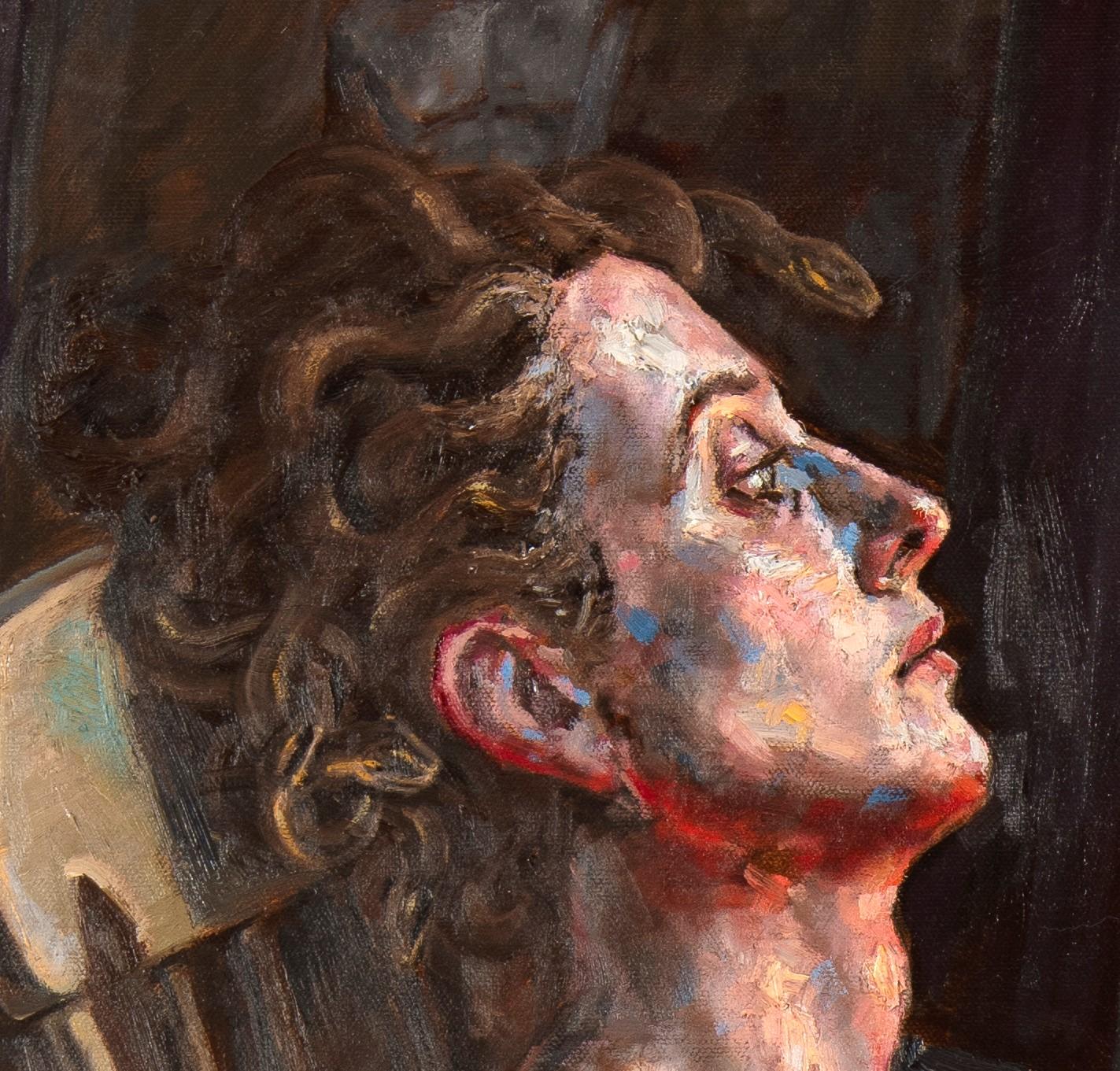 Peter Lupkin - Medusa Complex, Solitary Female Figure in Rocking Chair ...