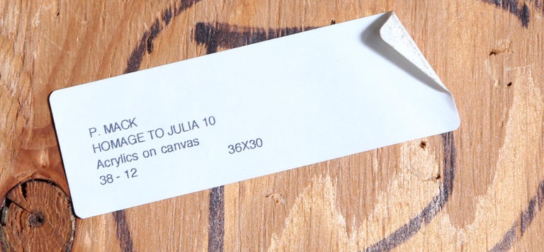 Peter Mack - Homage to Julia, Abstract Painting by Peter Mack For Sale ...