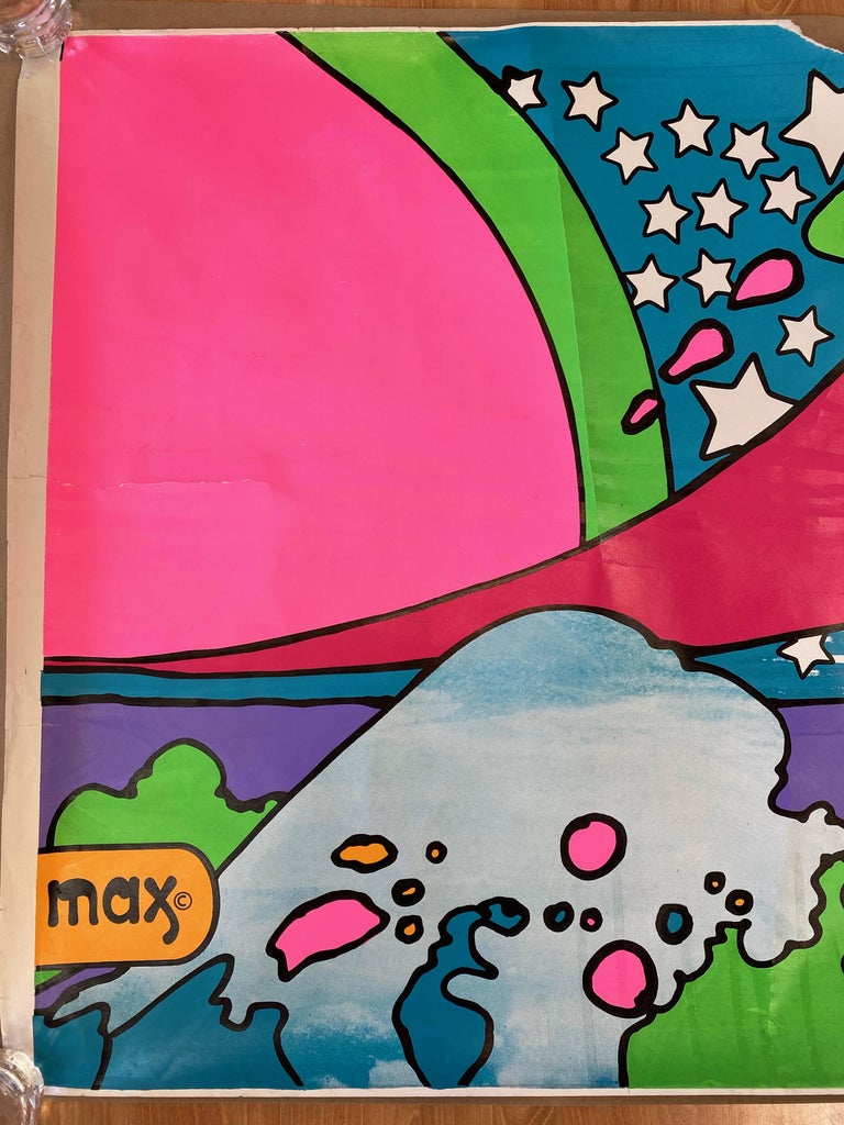 Peter Max 12-Foot-Wide Serigraph for 1970 de Young Museum Solo ...