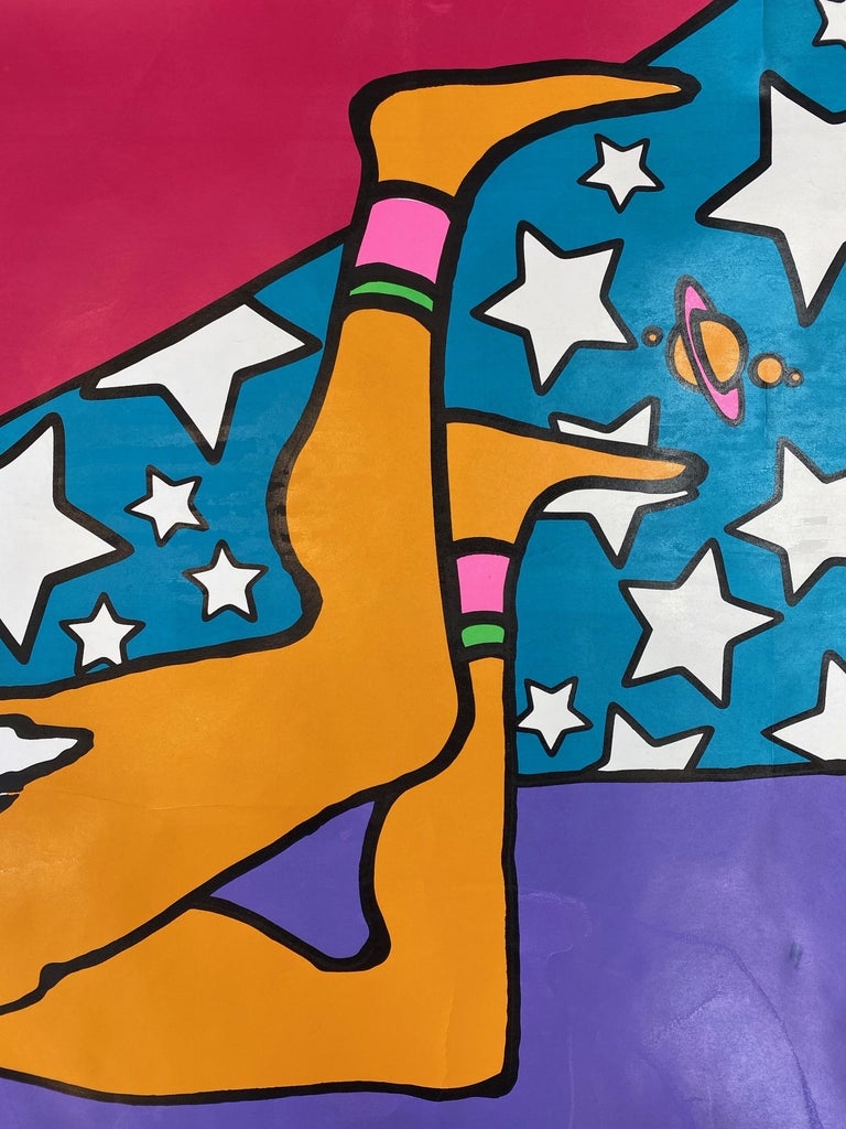 Peter Max 12-Foot-Wide Serigraph for 1970 de Young Museum Solo ...
