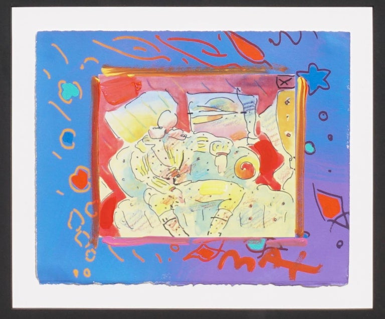 Peter Max Mixed-Media Enamel on Lithograph, 1996 at 1stDibs