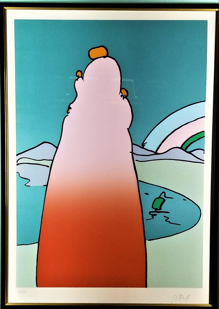 Peter Max "Impressions of a Landscape" Serigraph Signed Original Frame ...