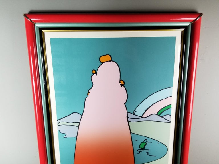 Peter Max "Impressions of a Landscape" Serigraph Signed Original Frame ...