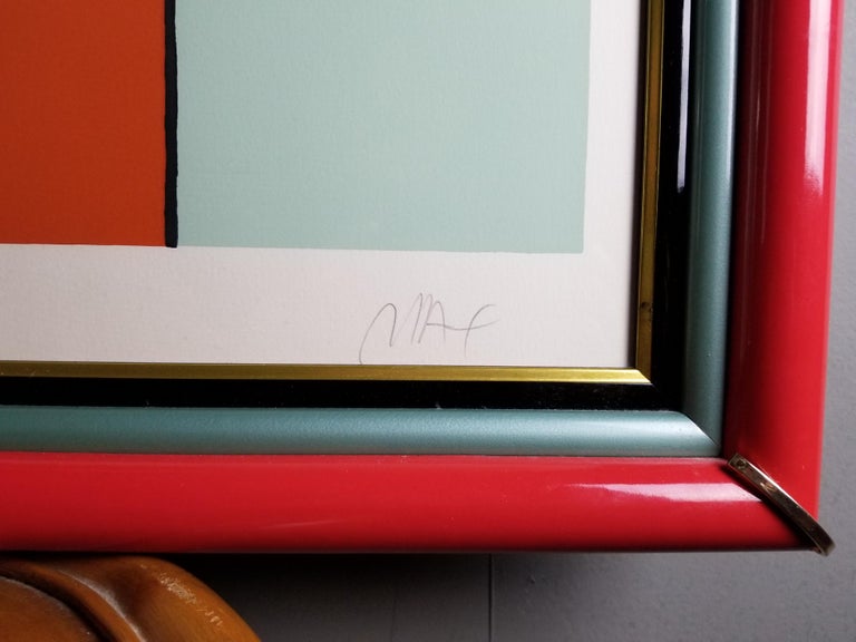 Peter Max "Impressions of a Landscape" Serigraph Signed Original Frame ...