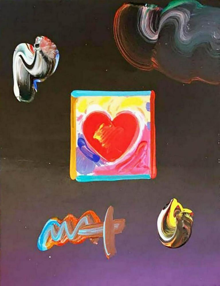 Peter Max - Peter Max - Cœur - technique mixte originale En vente sur ...