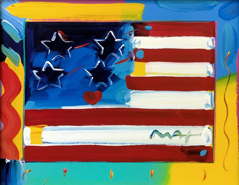 Peter Max - FLAG For Sale at 1stDibs