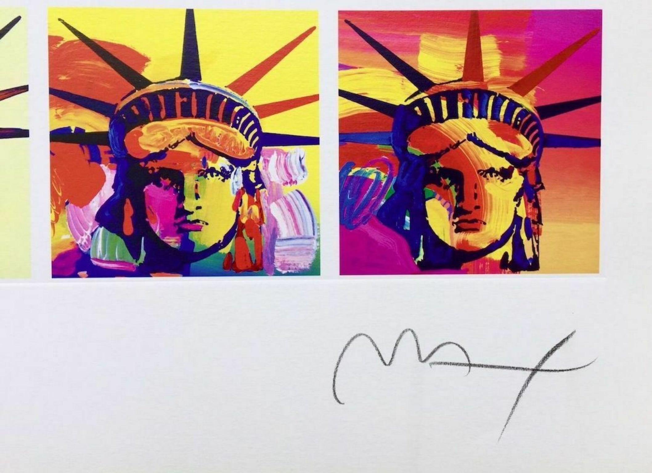 Peter Max - Six Liberties, Peter Max - SIGNED For Sale at 1stDibs