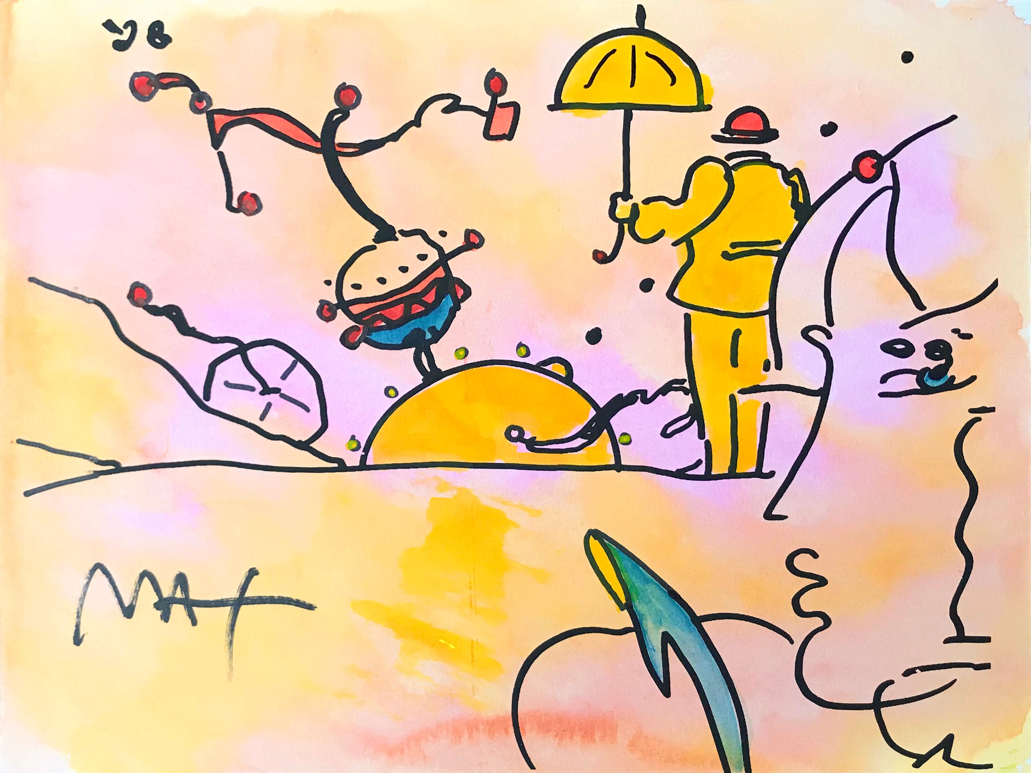 Peter Max - Two Hearts as One at 1stDibs